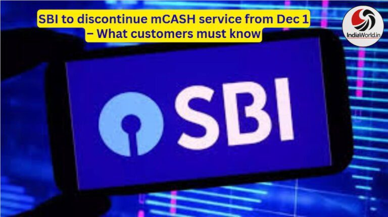 Big change for SBI users: mCASH facility ends - IndiaWorld